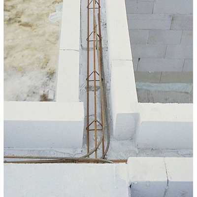 Bloc chainage horizontal en béton cellulaire, long. 62,5 x larg.20 x ht ...