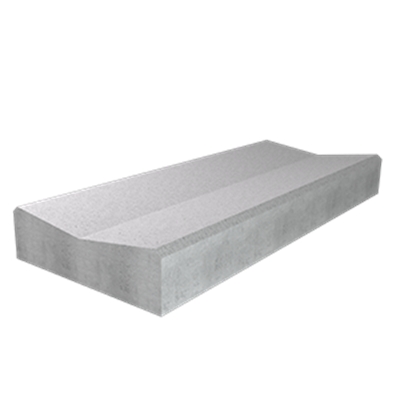 Caniveau béton double pente CC1, section 12 x 40 cm, long. 1m | Thomas ...