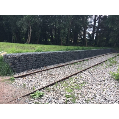 Gabion pré rempli et prêt à poser, pierre en basalte noir 80 -120 mm ...